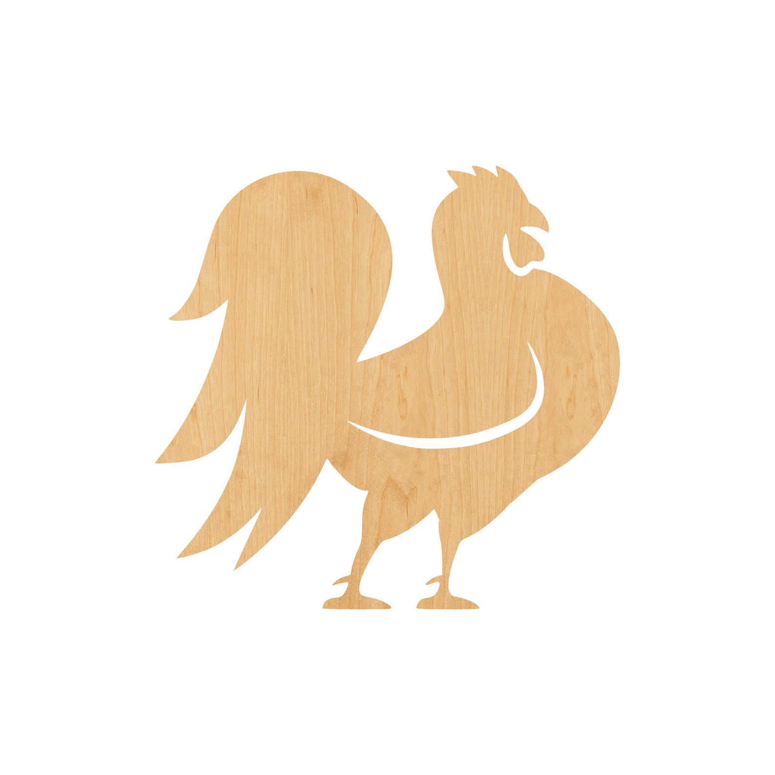 Rooster 2 Laser Cut Out Wood Shape Craft Supply Woodcraft - Etsy