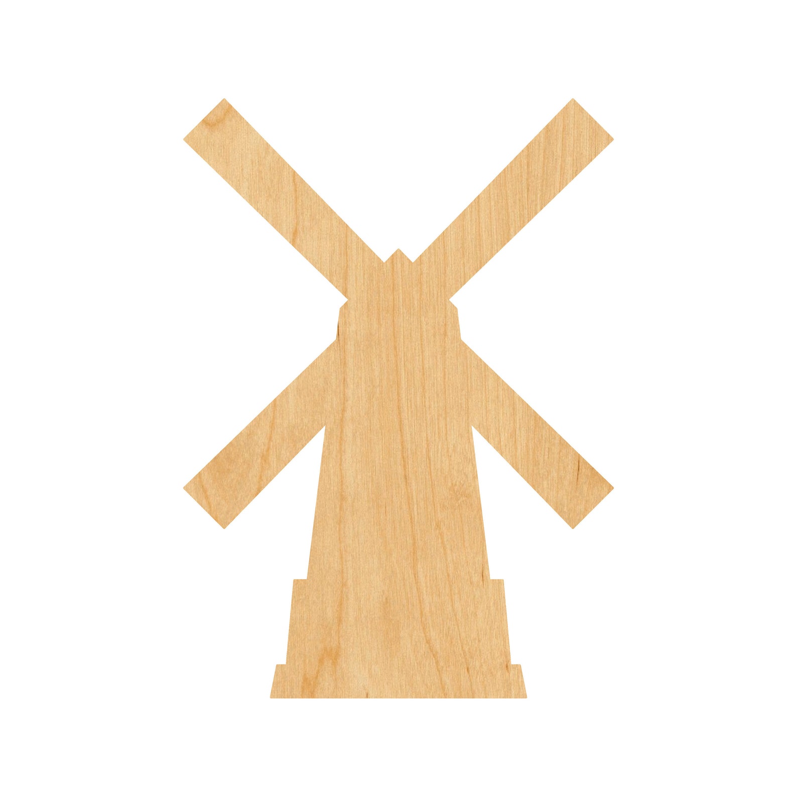 Windmill Laser Cut Out Wood Shape Craft Supply Woodcraft | Etsy