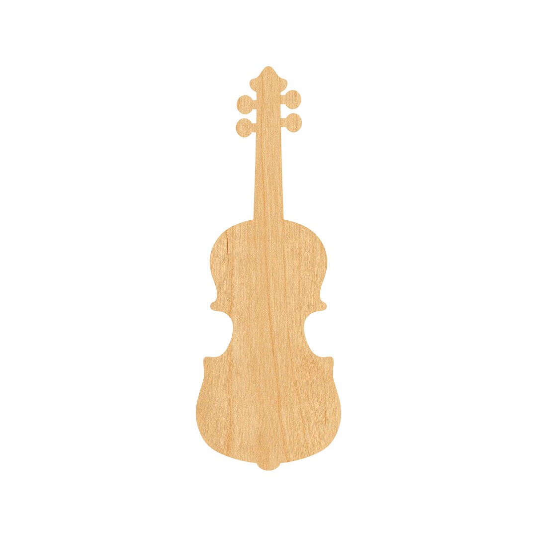 Viola Laser Cut Out Wood Shape Craft Supply - Woodcraft Cutout - Etsy