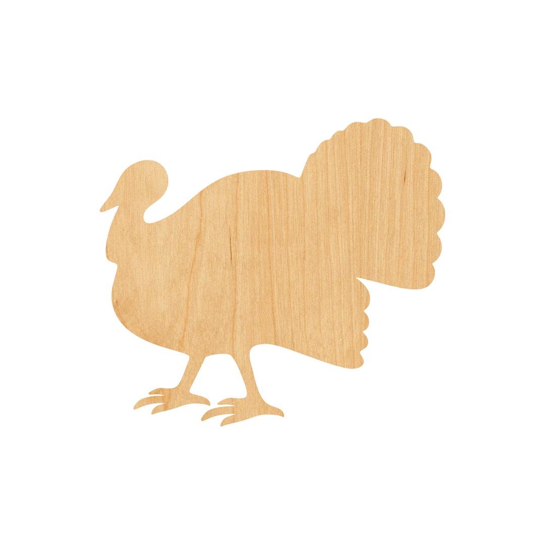 Turkey Laser Cut Out Wood Shape Craft Supply - Woodcraft Cutout - Etsy