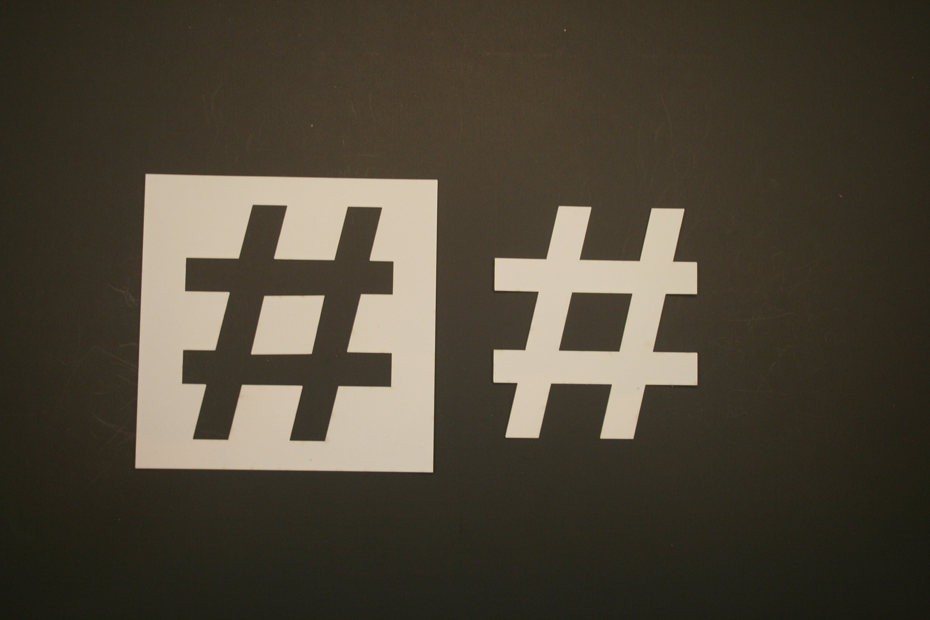 Hashtag Reusable Mylar Stencil Art Supplies | Etsy