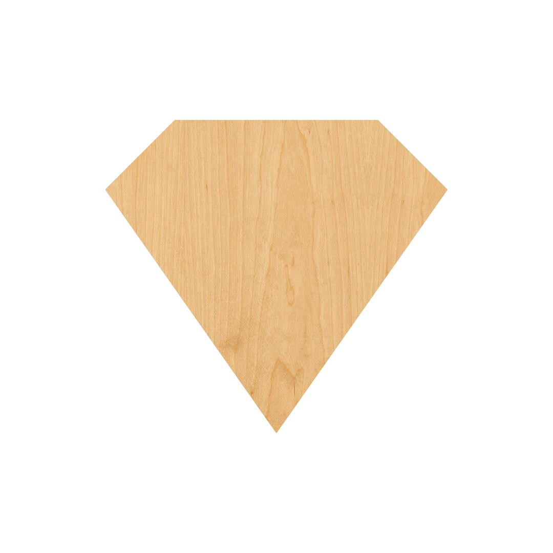 Diamond 3 Laser Cut Out Wood Shape Craft Supply - Woodcraft Cutout - Etsy