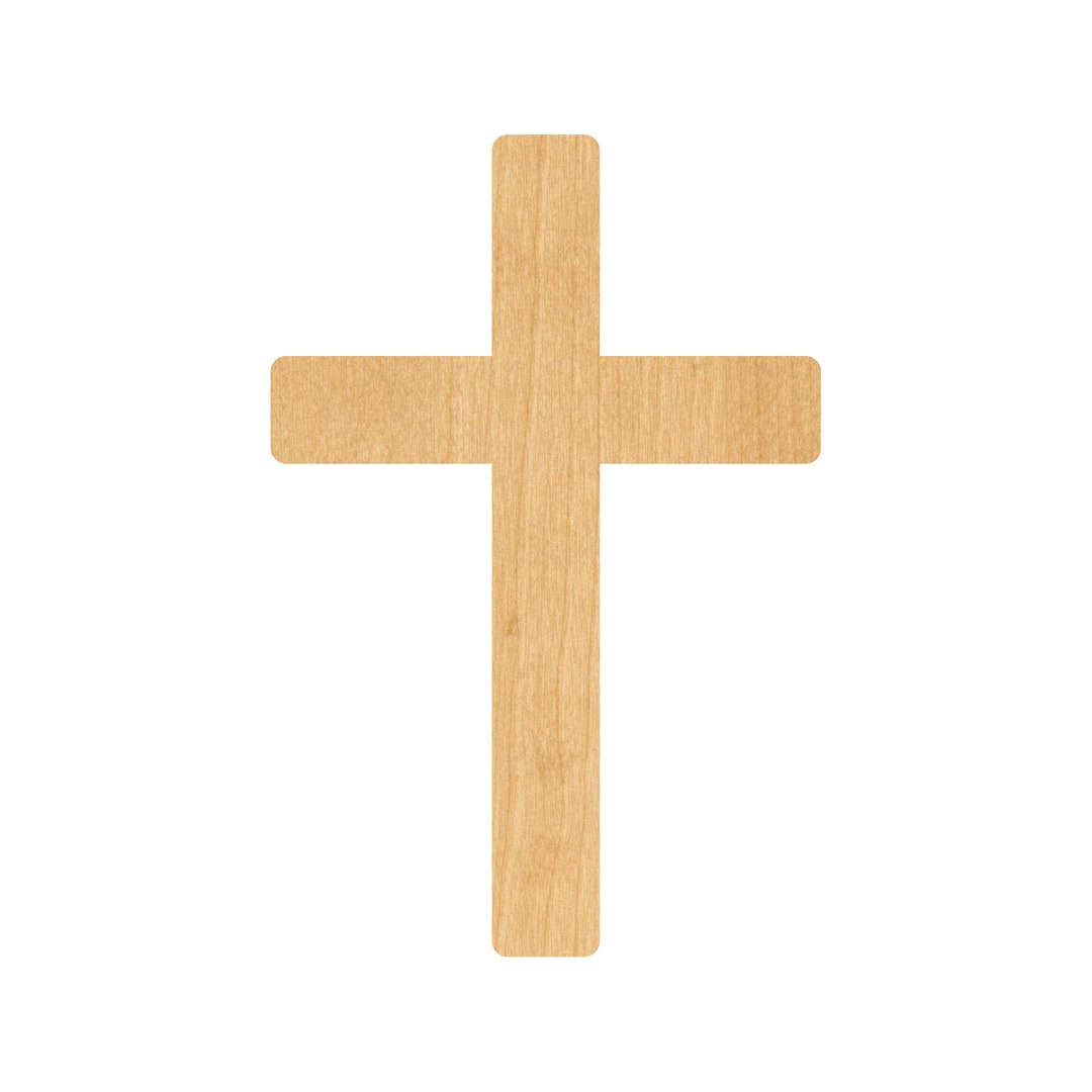 Cross Laser Cut Out Wood Shape Craft Supply Woodcraft Cutout - Etsy