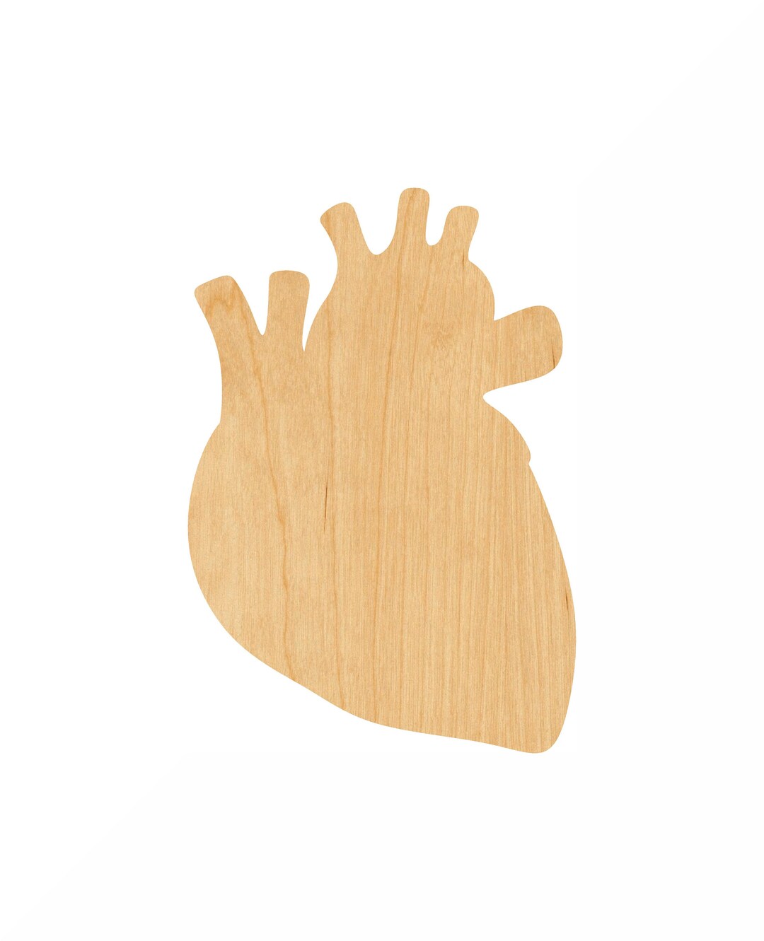 Human Heart Laser Cut Out Wood Shape Craft Supply - Woodcraft Cutout - Etsy