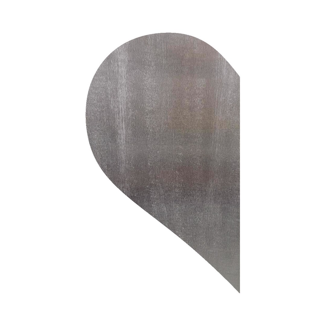 Half Heart Steel Cut Out Shape Metal Art Decoration Home Decor Craft ...