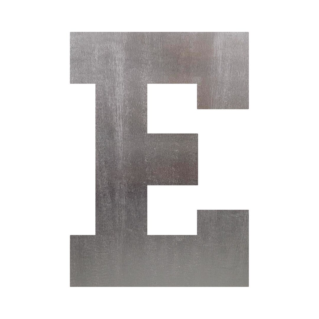 Letter E Steel Cut Out Shape Metal Art Decoration Home Decor Craft ...