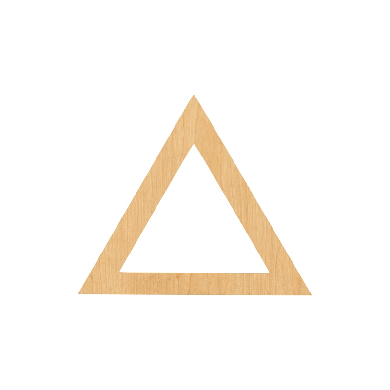 Triangle Cutout - Etsy