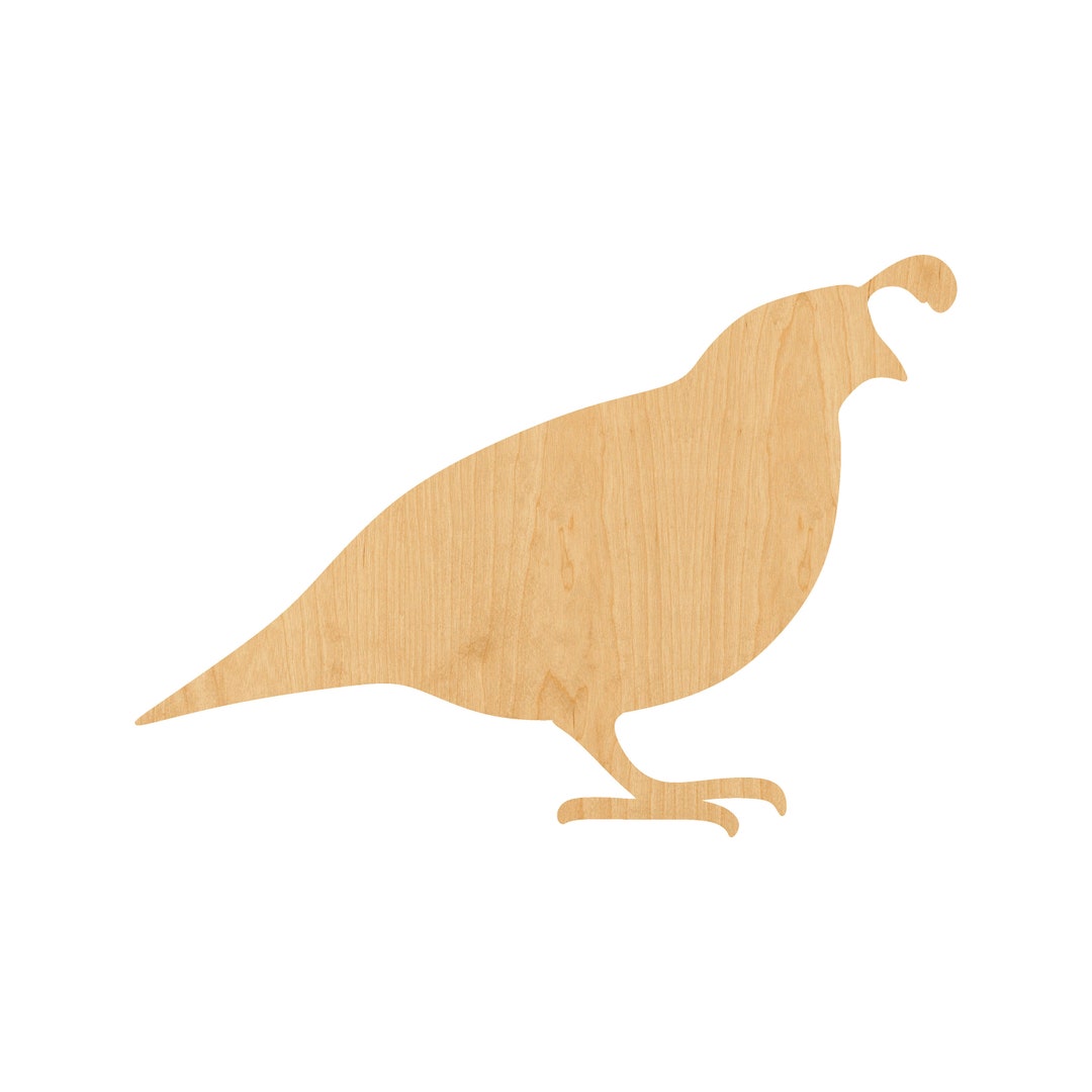 Quail Laser Cut Out Wood Shape Craft Supply – Woodcraft Cutout - Etsy