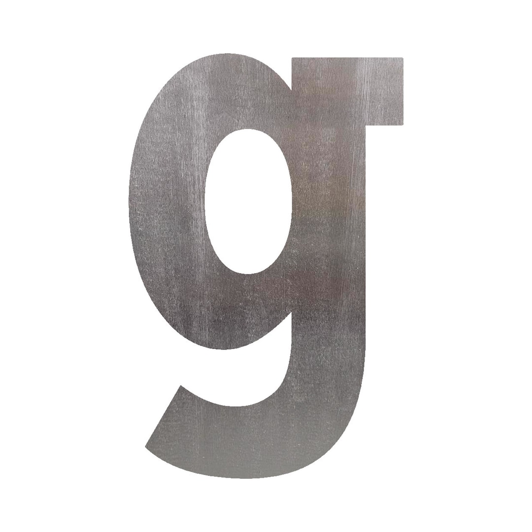 Lowercase Letter G Steel Cut Out Shape Metal Art Decoration Home Decor ...
