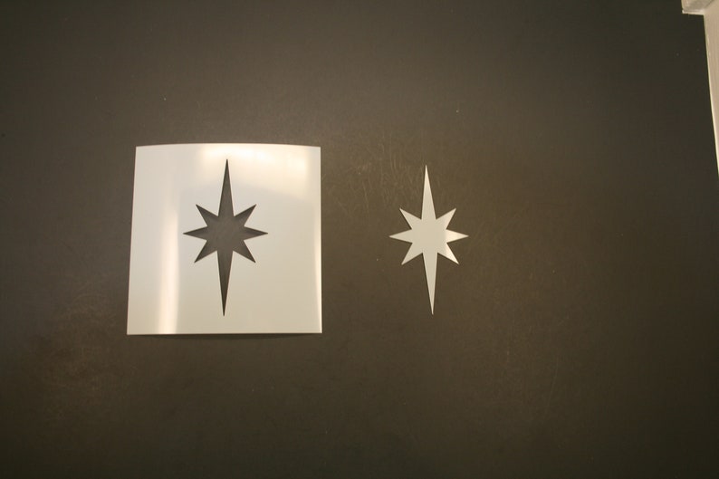 Elongated Star Reusable Mylar Stencil Art Supplies - Etsy