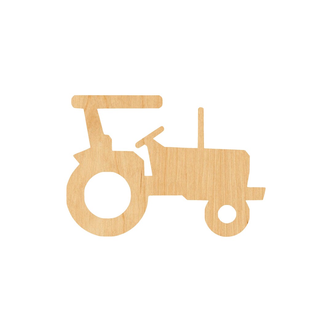 Tractor Laser Cut Out Wood Shape Craft Supply - Woodcraft Cutout - Etsy