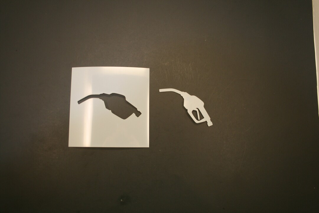 Gas Pump 2 Reusable Mylar Stencil - Art Supplies - Etsy