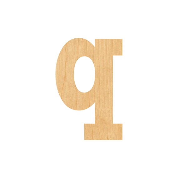 Lowercase Letter Q Laser Cut Out Wood Shape Craft Supply | Etsy