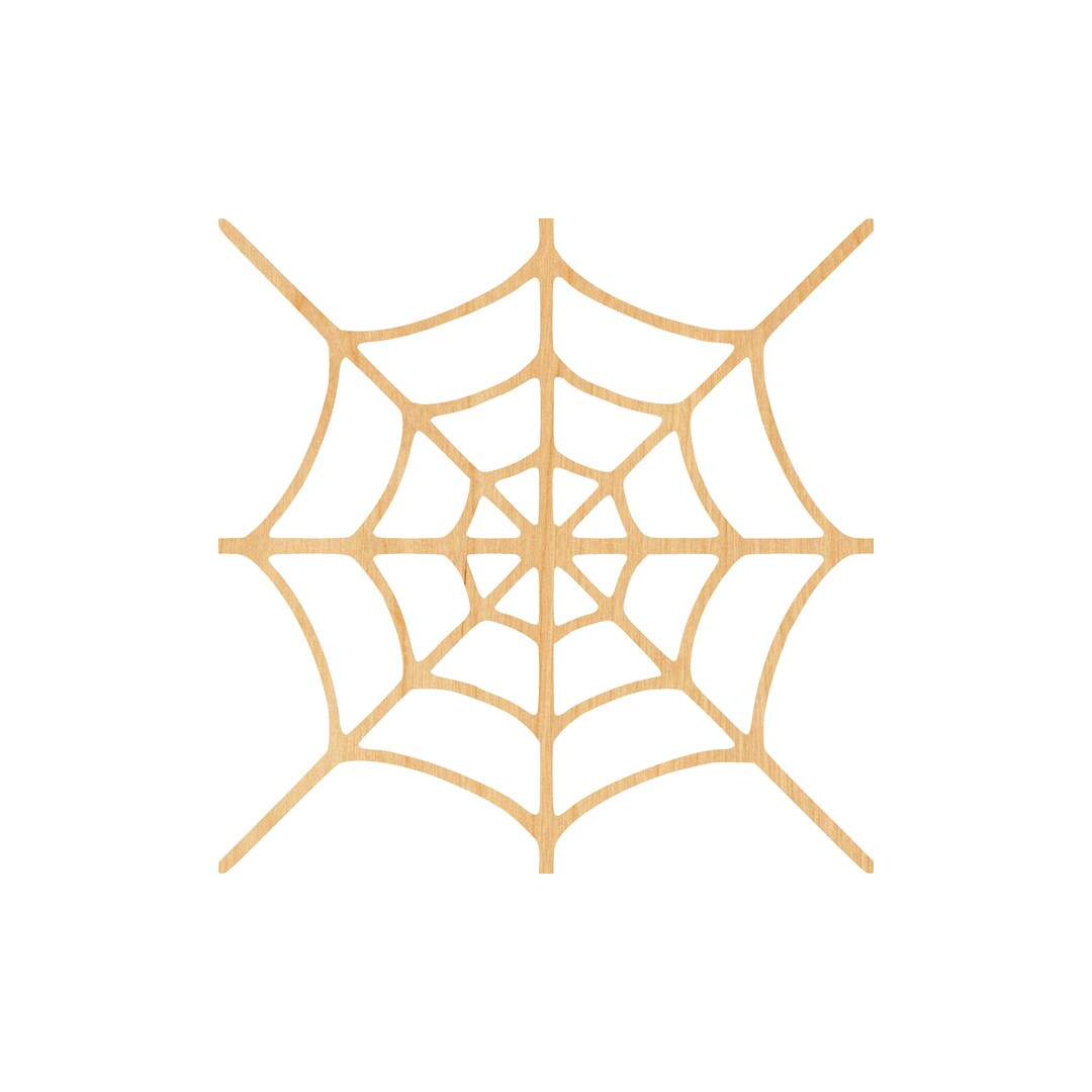 Spider Web 1 Laser Cut Out Wood Shape Craft Supply - Woodcraft Cutout ...