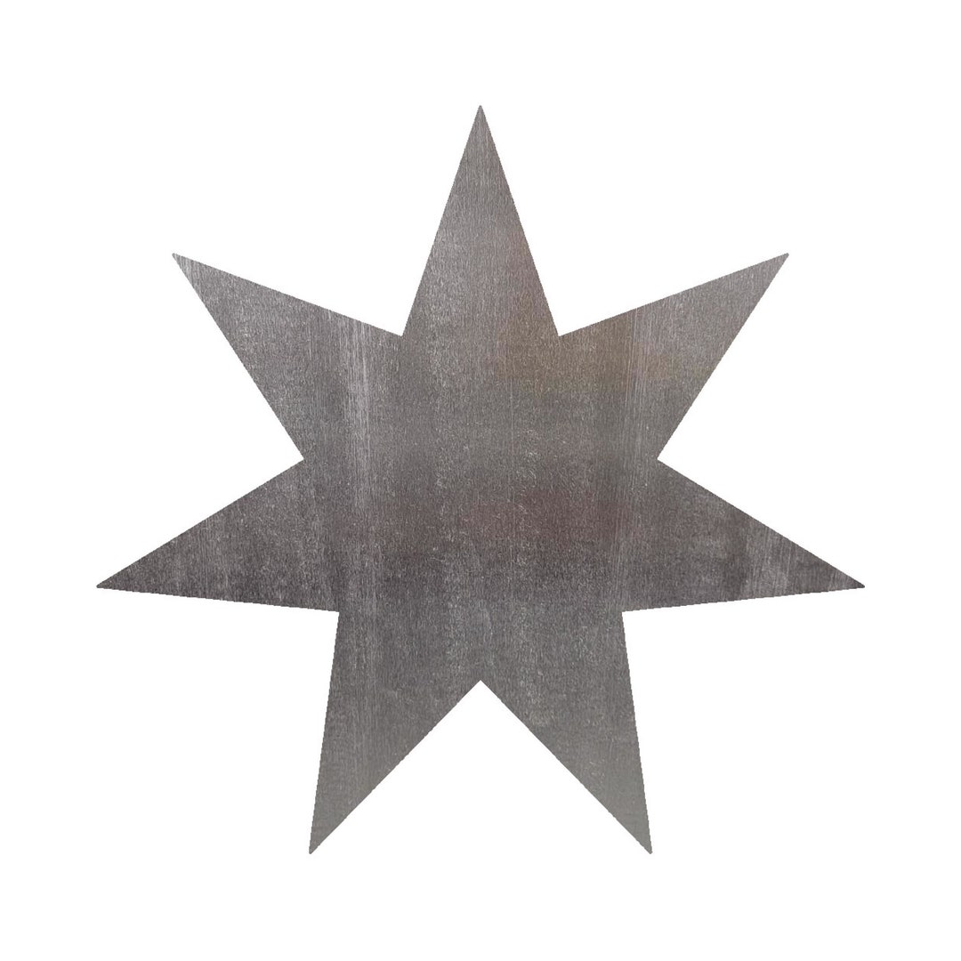 Seven Pointed Star Steel Cut Out Shape Metal Art Decoration Home Decor ...
