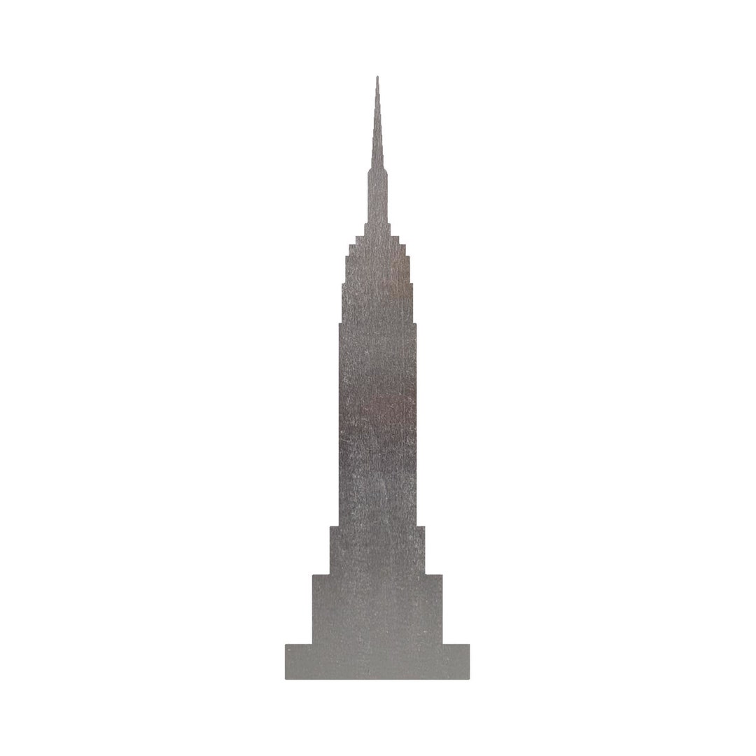 Empire State Building Steel Cut Out Shape Metal Art Decoration - Etsy