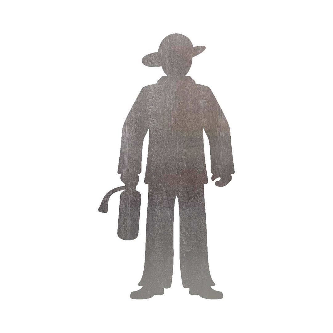 Fireman Steel Cut Out Shape Metal Art Decoration Home Decor Craft ...