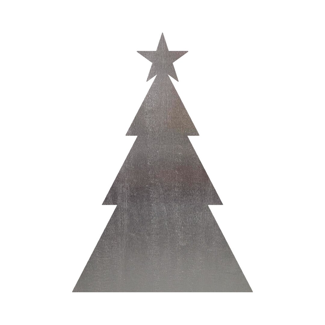 Triangle Christmas Tree Steel Cut Out Shape Metal Art Decoration Home ...