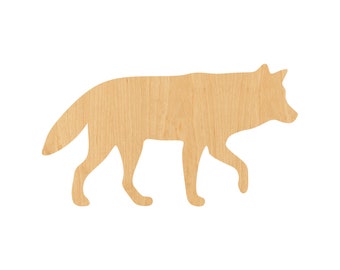 Unfinished Wooden Wolf Shape Animal Wildlife Craft up - Etsy