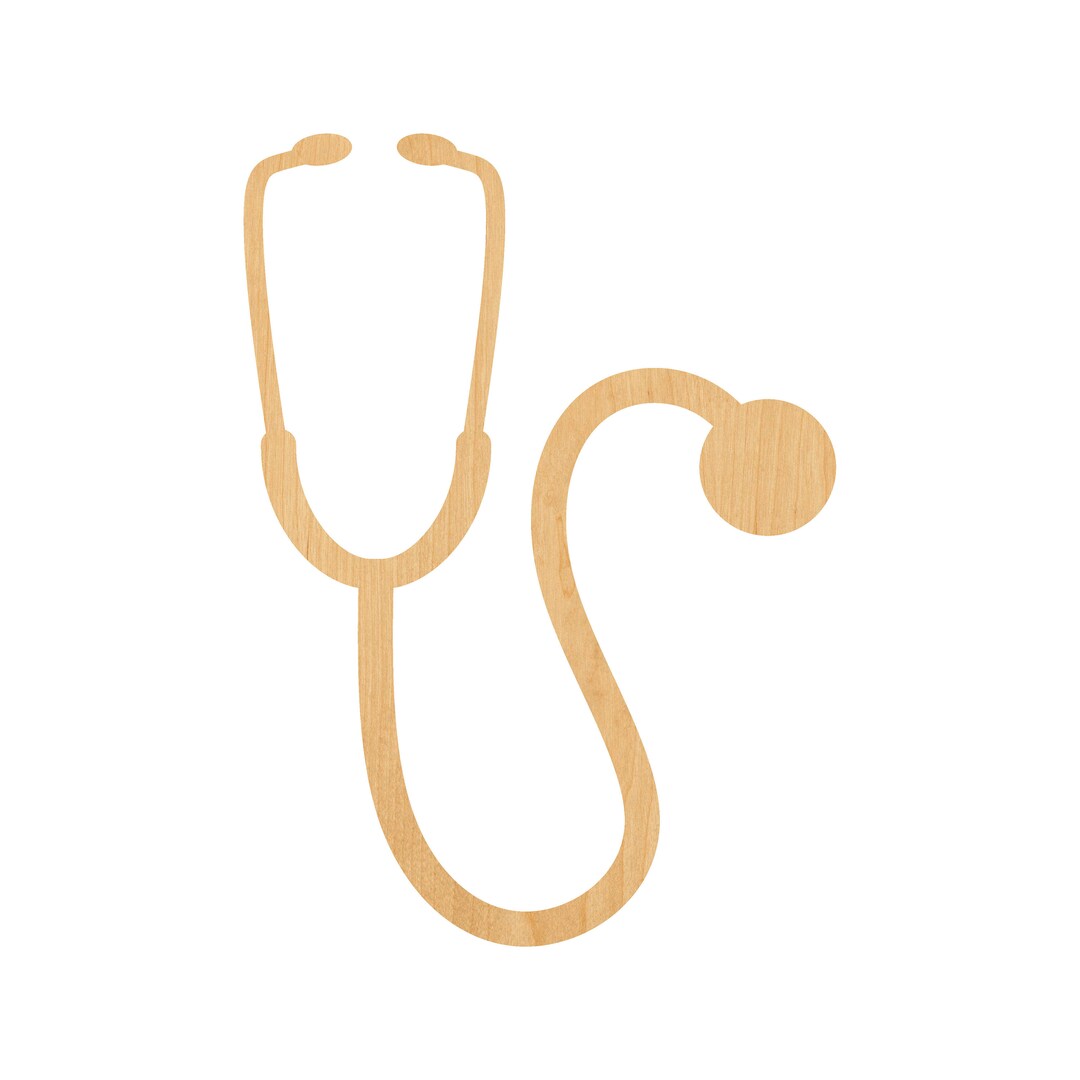 Stethoscope 2 Laser Cut Out Wood Shape Craft Supply - Woodcraft Cutout ...