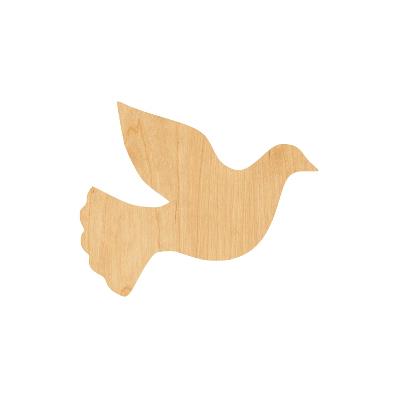 Dove Laser Cut Out Wood Shape Craft Supply Woodcraft Cutout - Etsy