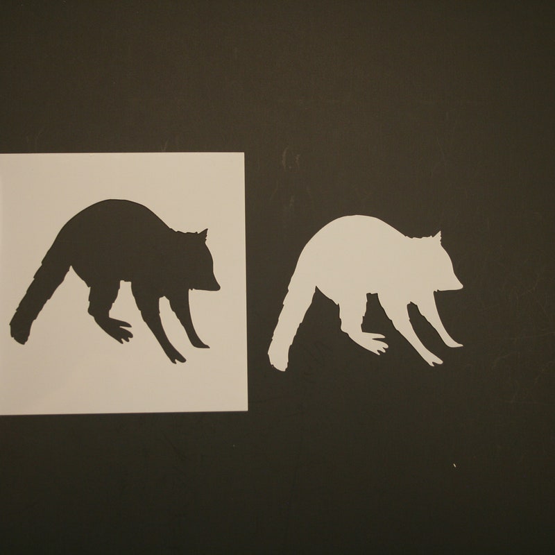 Racoon Stencil - Etsy