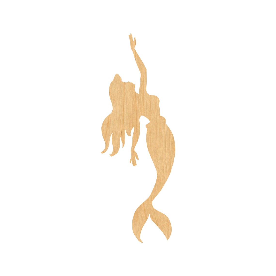 Mermaid 1 Laser Cut Out Wood Shape Craft Supply Woodcraft - Etsy