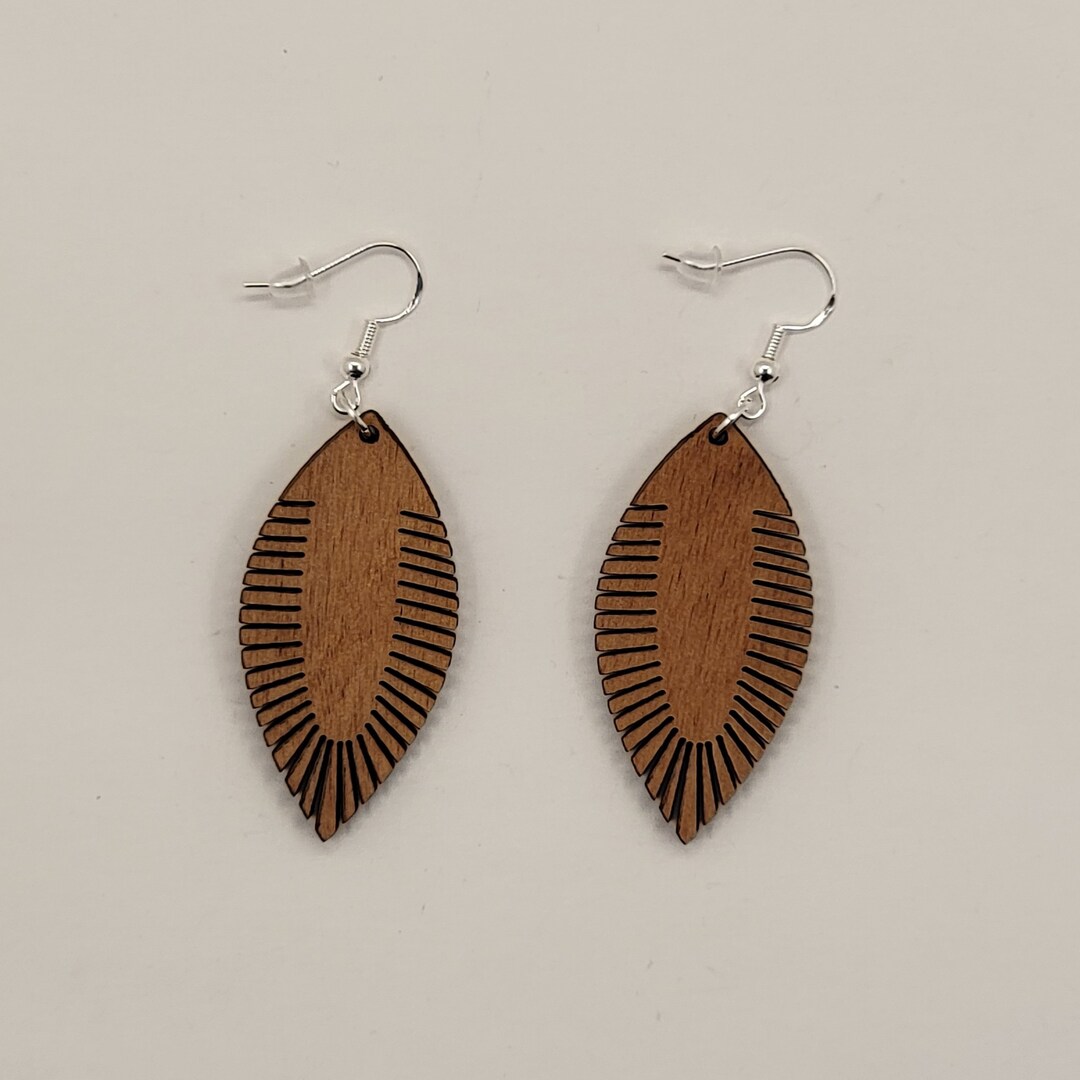 Natural Design 14 | Wood Earrings | Natural Earrings | Boho Earrings ...