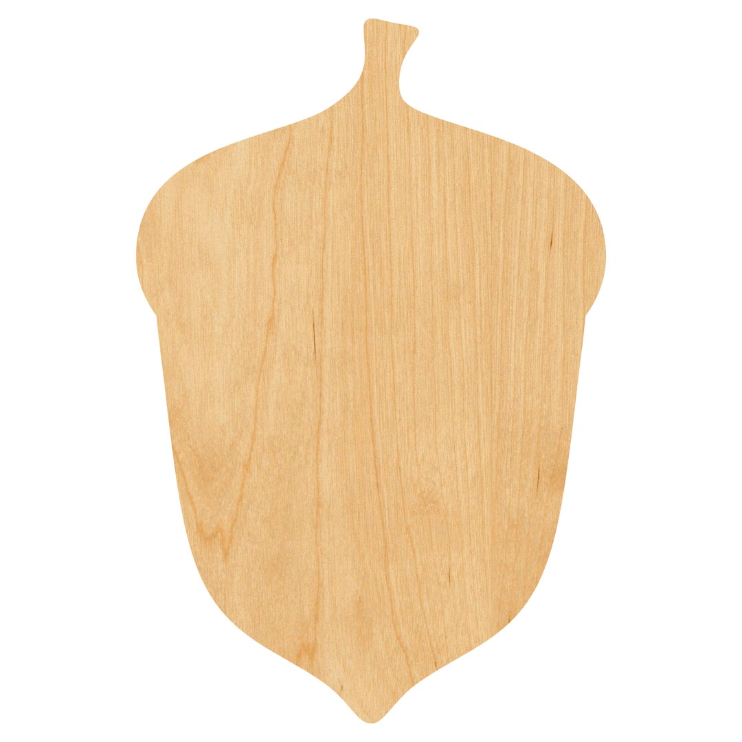 Acorn 1 Laser Cut Out Wood Shape Craft Supply - Woodcraft Cutout - Etsy