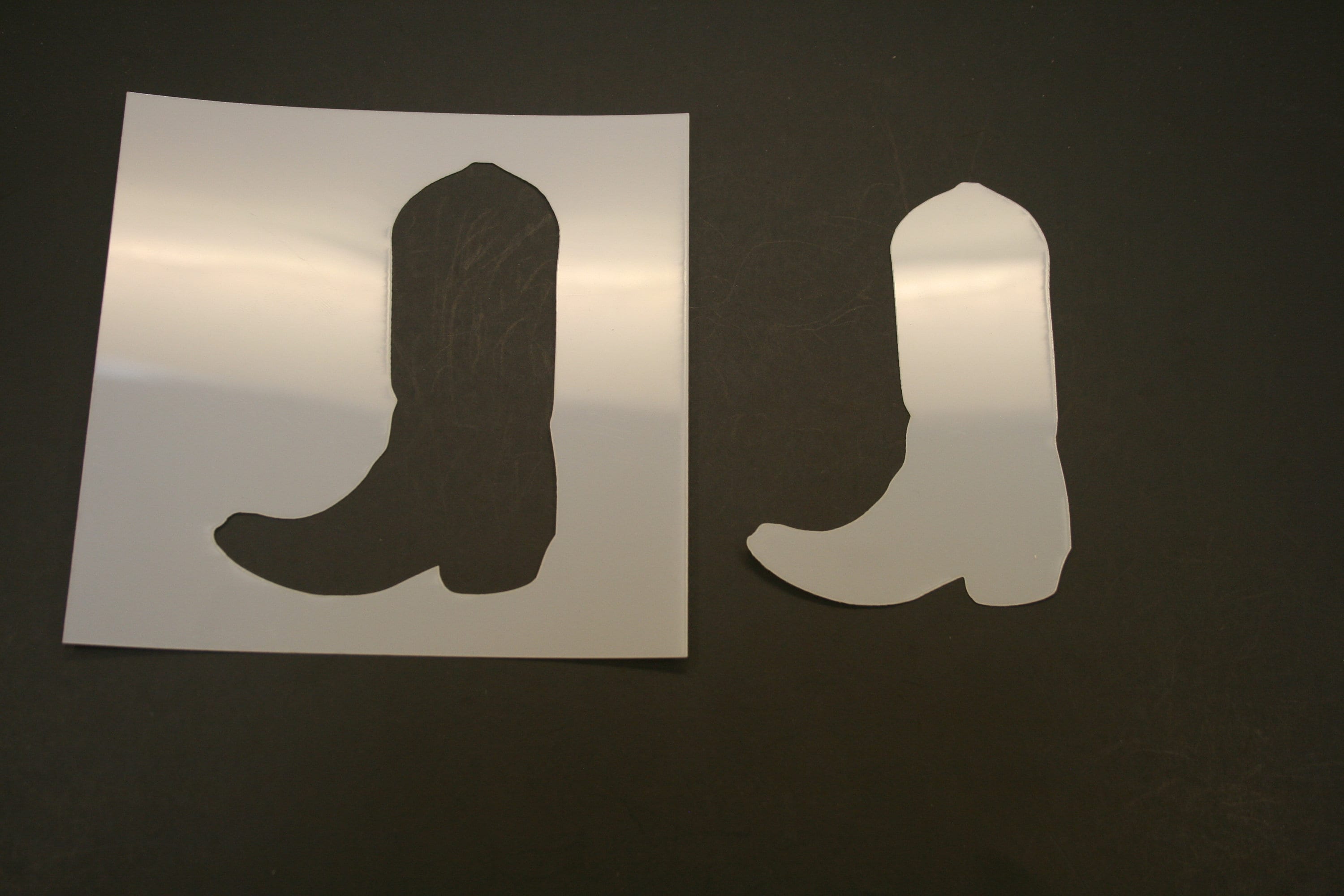 Cowboy Boot 2 Reusable Mylar Stencil Art Supplies | Etsy