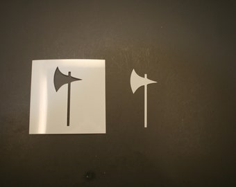 Axes Stencil Reusable Axes Stencil DIY Craft Stencil, Large Axes Wall ...