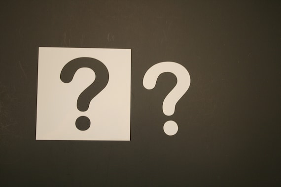 Question Mark Reusable Mylar Stencil Art Supplies | Etsy