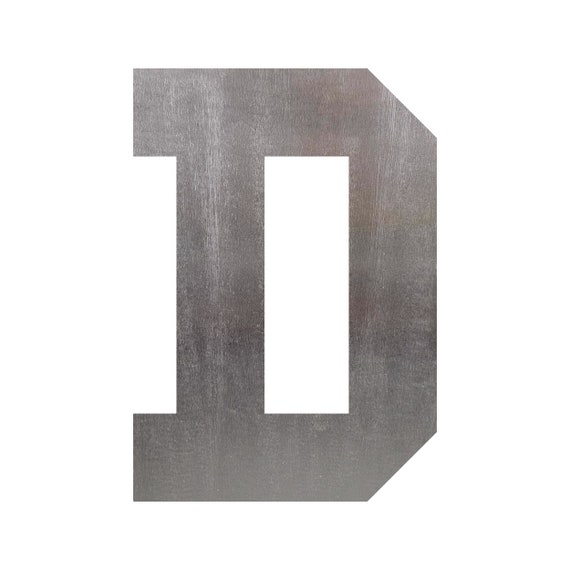 Letter D Steel Cut Out Shape Metal Art Decoration Home Decor | Etsy