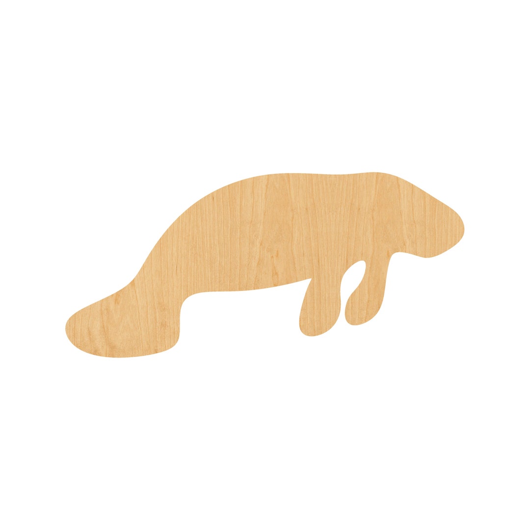 Manatee Laser Cut Out Wood Shape Craft Supply – Woodcraft Cutout - Etsy