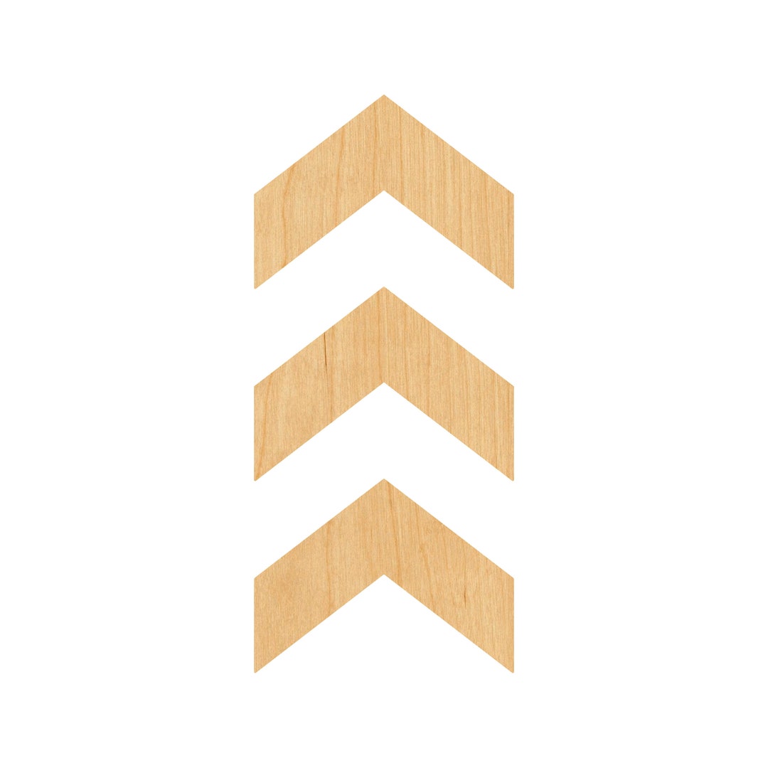 Chevron Laser Cut Out Wood Shape Craft Supply - Woodcraft Cutout - Etsy
