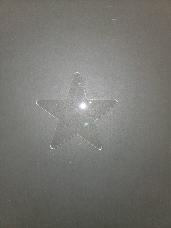 Rounded Star Clear Acrylic Plexiglass Shapes Multiple | Etsy