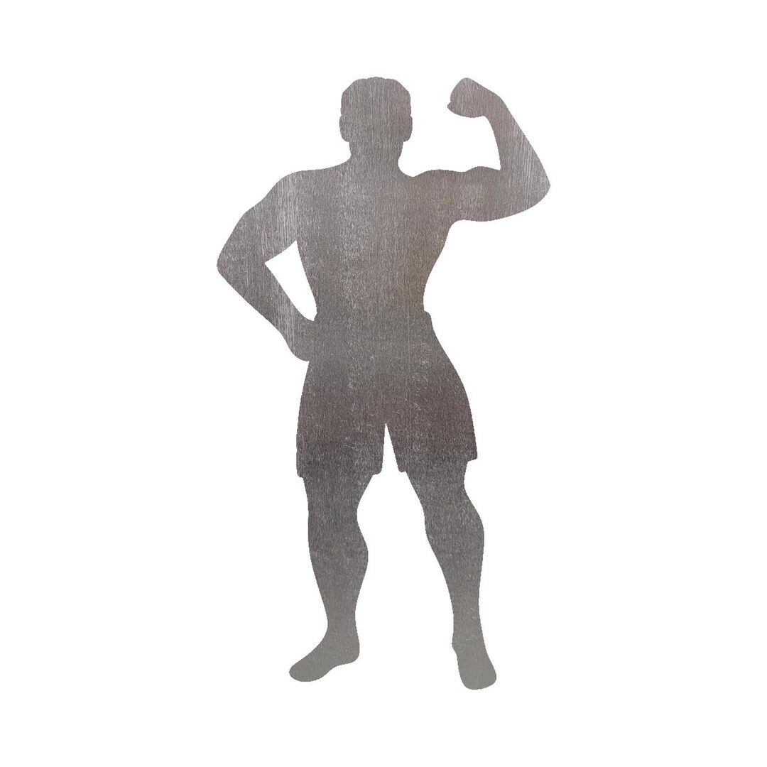 Muscle Man Steel Cut Out Shape Metal Art Decoration Home Decor Craft ...