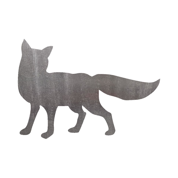 Fox Steel Cut Out Shape Metal Art Decoration Home Decor Craft | Etsy