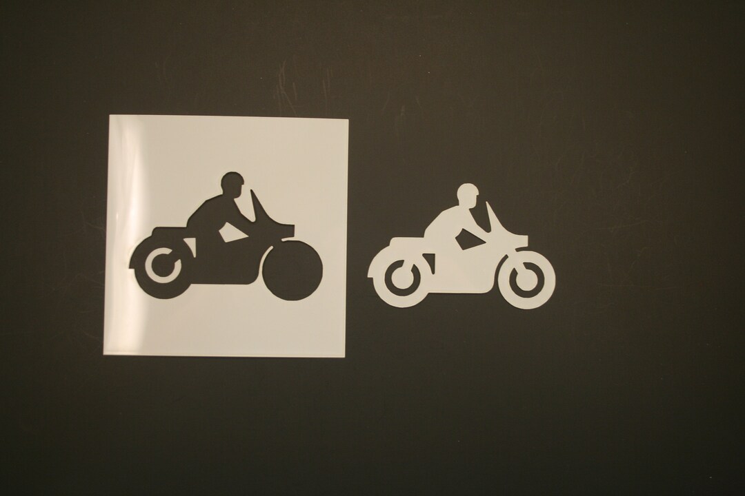 Motor Cycle Reusable Mylar Stencil - Art Supplies - Etsy