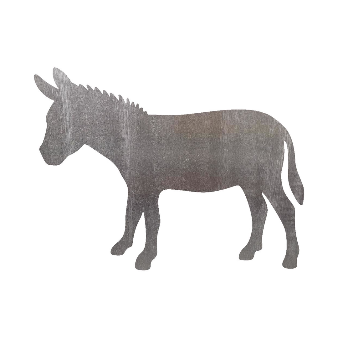 Donkey Steel Cut Out Shape Metal Art Decoration Home Decor Craft Supply ...