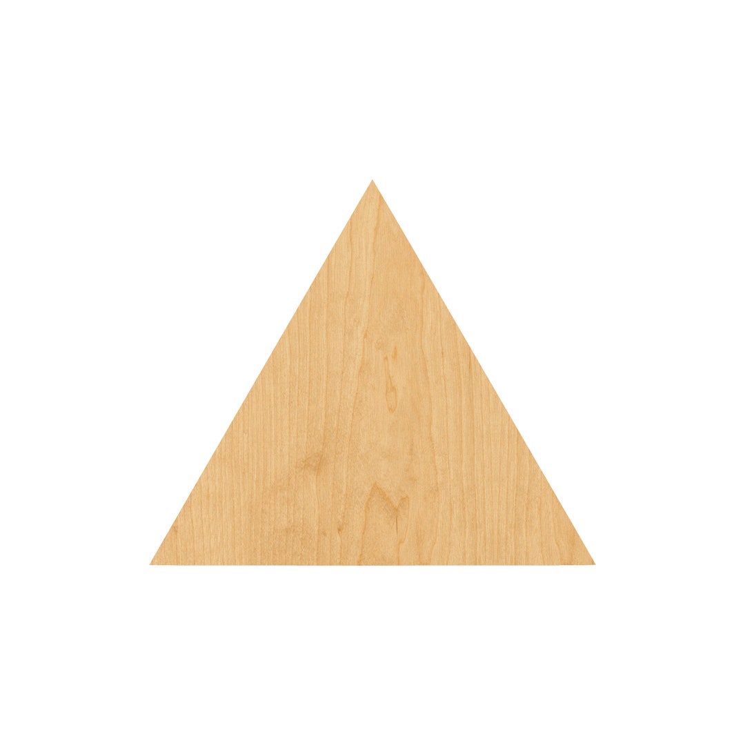 Triangle 1 Laser Cut Out Wood Shape Craft Supply - Woodcraft Cutout - Etsy