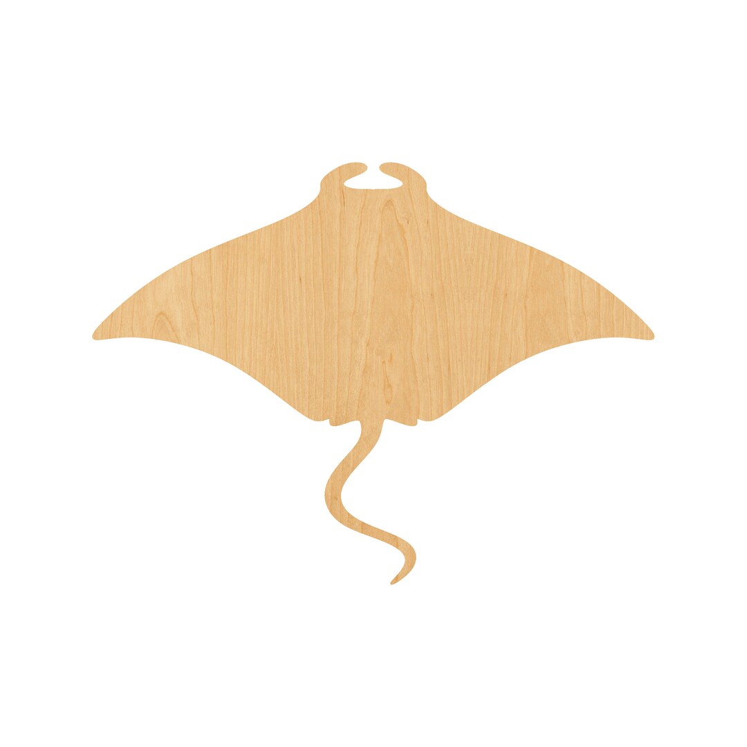 Manta Ray Laser Cut Out Wood Shape Craft Supply – Woodcraft Cutout - Etsy