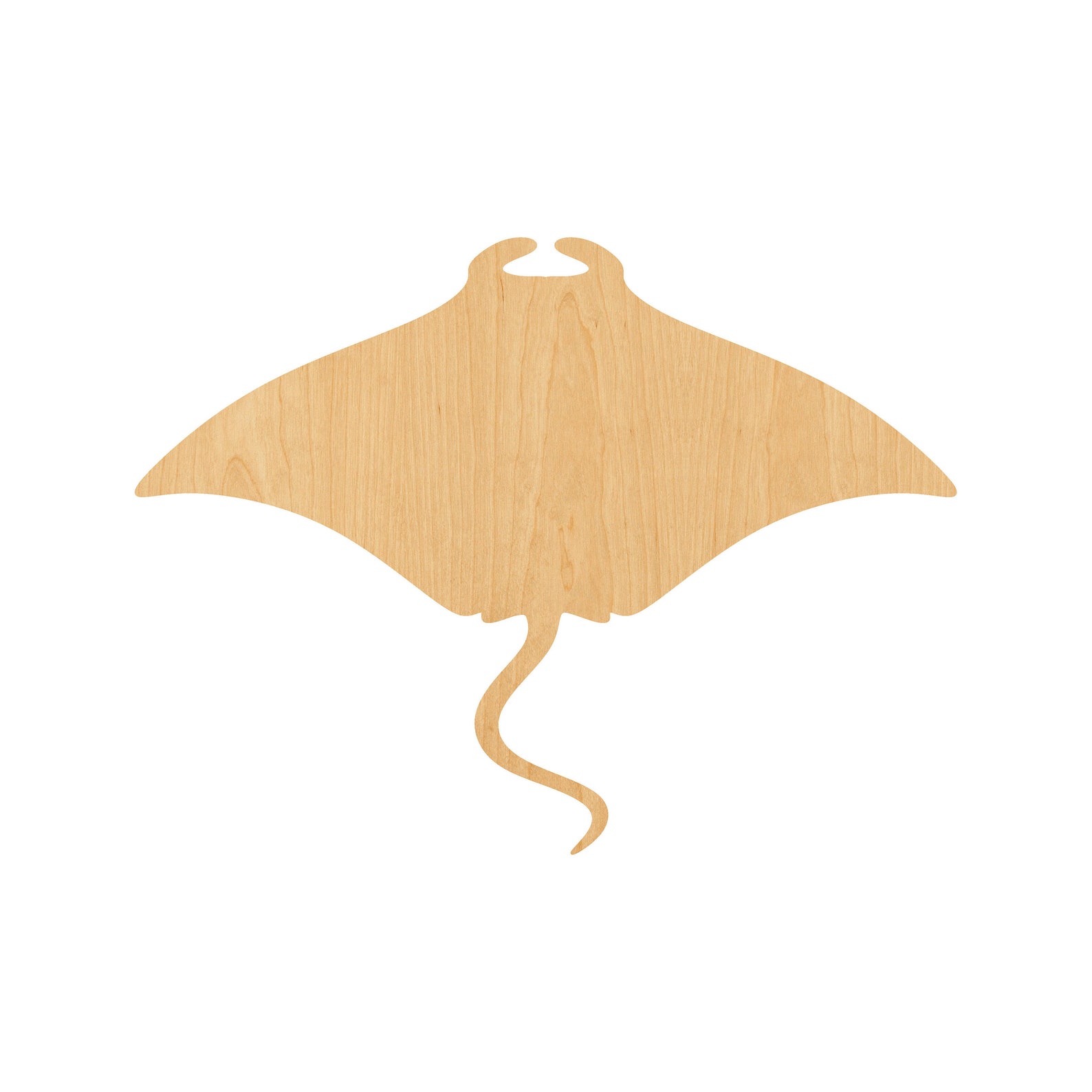 Manta Ray Laser Cut Out Wood Shape Craft Supply Woodcraft - Etsy