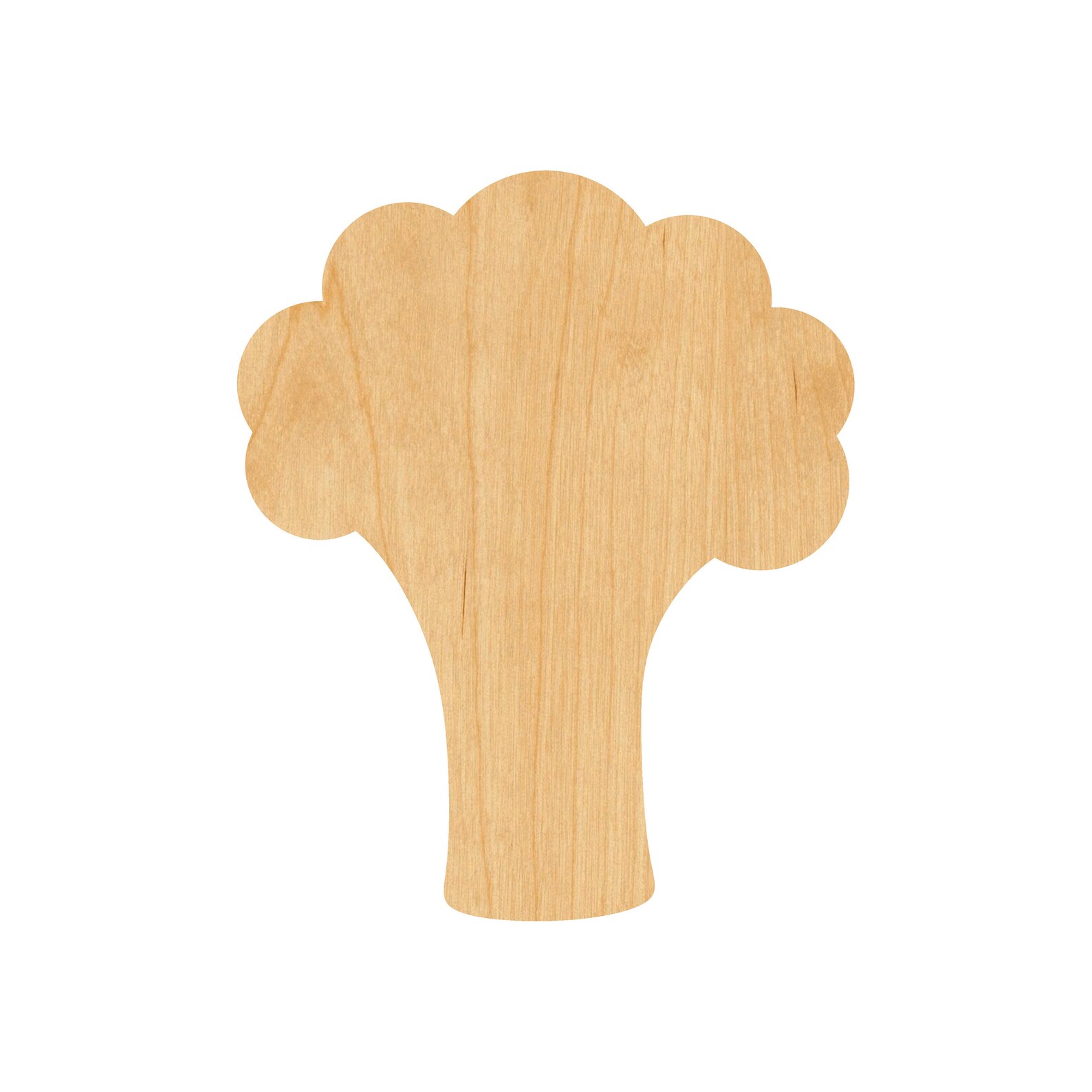 Broccoli Laser Cut Out Wood Shape Craft Supply Woodcraft | Etsy