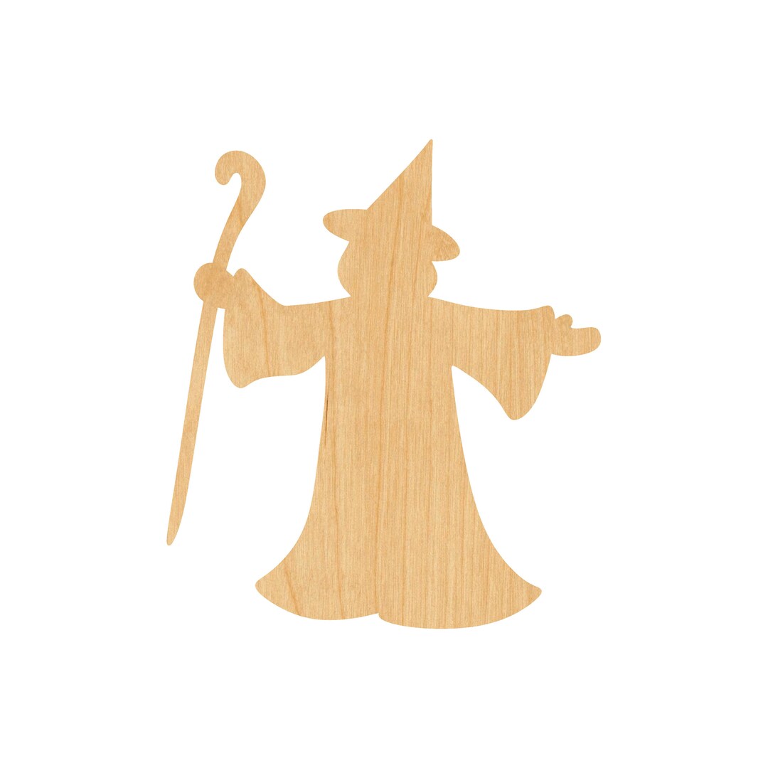 Wizard Laser Cut Out Wood Shape Craft Supply - Woodcraft Cutout - Etsy