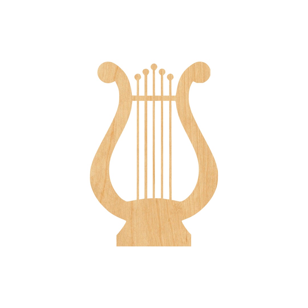 Lyre Laser Cut Out Wood Shape Craft Supply Woodcraft Cutout - Etsy