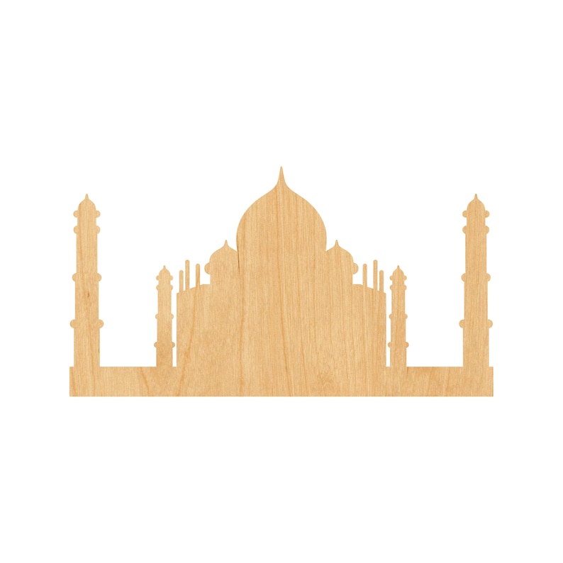 Taj Mahal Laser Cut Out Wood Shape Craft Supply - Woodcraft Cutout - Etsy