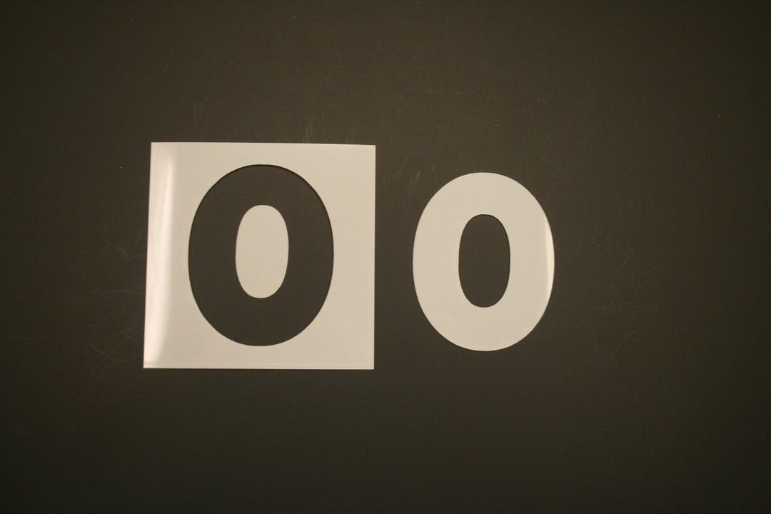 Lower Case Letter O Reusable Mylar Stencil - Art Supplies - Etsy