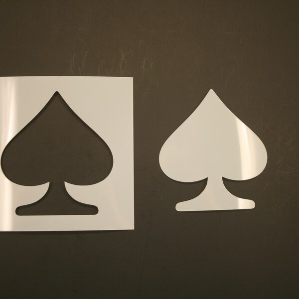 Spade Stencil - Etsy