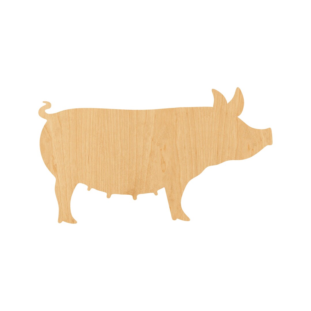 Sow Laser Cut Out Wood Shape Craft Supply Woodcraft Cutout - Etsy